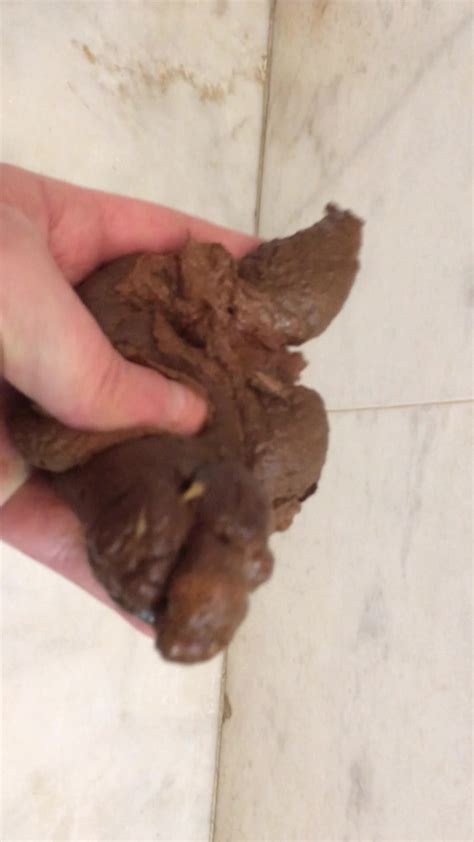 Catching A Large Dark Turd And Feeling The Texture