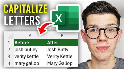 How To Capitalize First Letters In Excel Full Guide Youtube