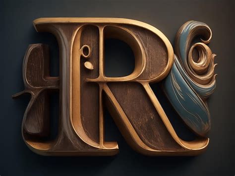 Premium AI Image Letter R