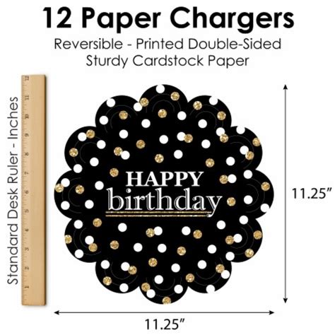 Big Dot Of Happiness Adult Happy Birthday Gold Birthday Party Decor