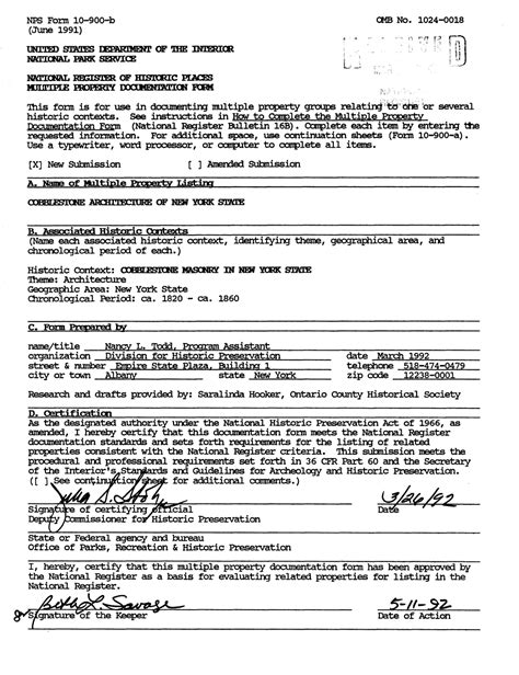 Cobblestone Architecture Of New York State Multiple Property Documentation Form Docslib