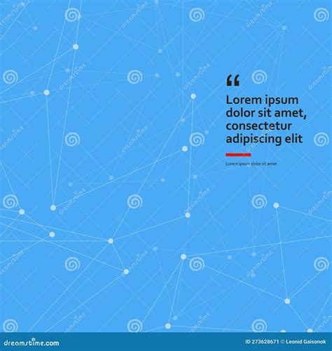 Geometric Abstract Background With Connected White Lines Polygonal Structure For Molecule And