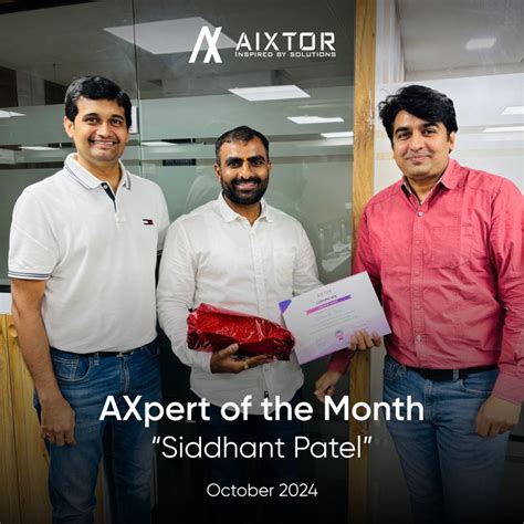 Aixtor Technologies On Linkedin Aixtortechnologies Axpertofthemonth
