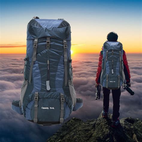 Buy China Wholesale 70l Camping Hiking Backpack With Rain Cover
