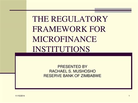 Ppt The Regulatory Framework For Microfinance Institutions Powerpoint Presentation Id 6650819