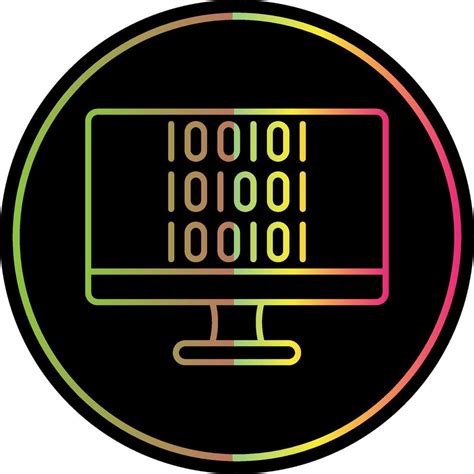Binary Code Line Gradient Due Color Icon 39264198 Vector Art At Vecteezy