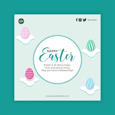 Premium Psd Easter Social Media Post 06