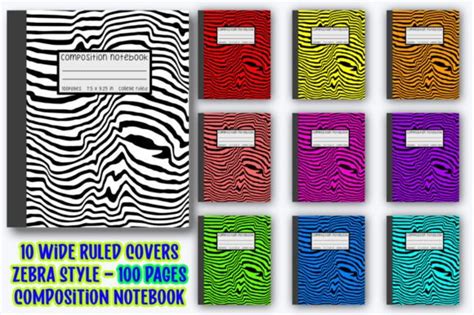 Composition Notebook College Ruled Vol 2 Graphic By Colorful Tap · Creative Fabrica