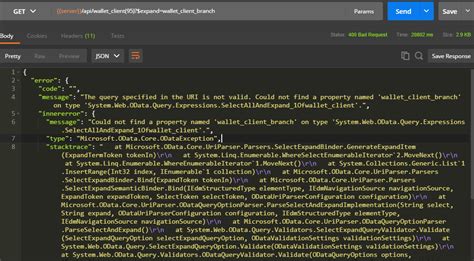 web api expand doesn t work after migration and code is