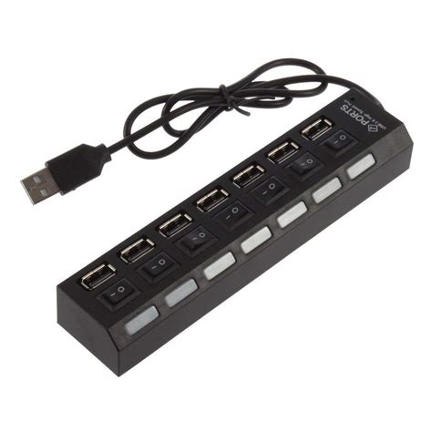 Technotech USB Hub Multi USB Port Ports USB Hub High Speed With On Off Switch USB Splitter