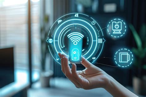 Premium Photo A Person Using Voice Commands For Smart Home Technology