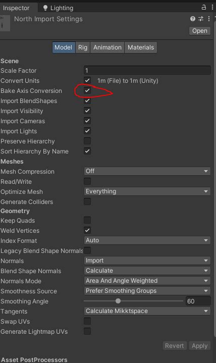 Imported Fbx North Orientation Wrong All Unity Versions Not Y Related Unity Engine Unity