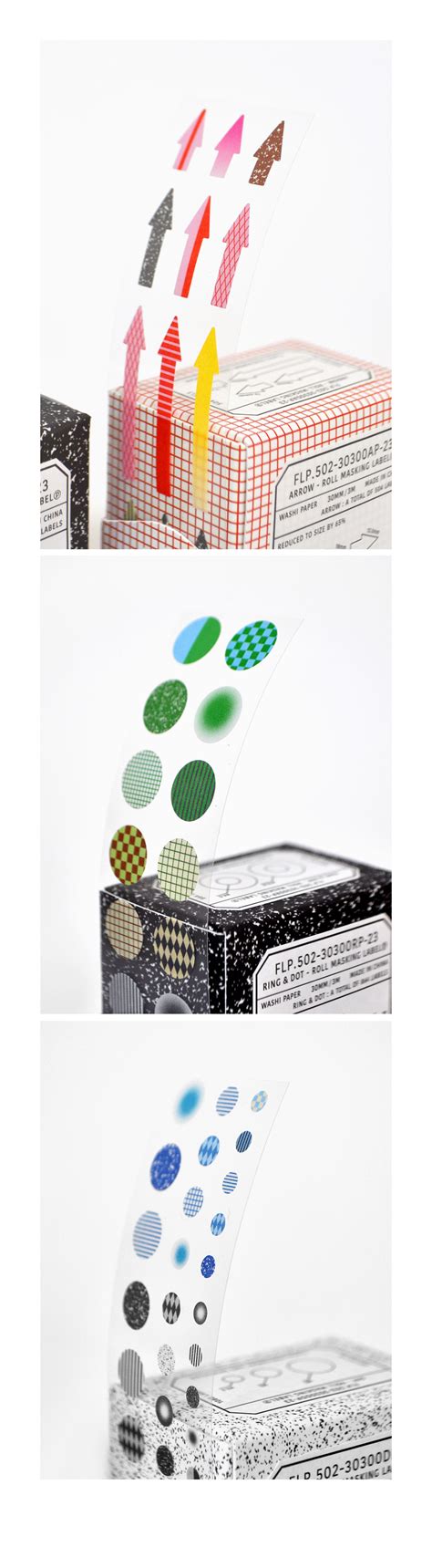 재입고 Roll Masking Label Pattern Flagg 노말에이