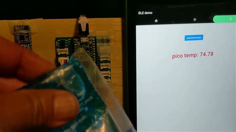 micropython pico flutter ble hm 19 module input output demo source in the description youtube