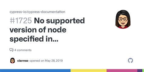 No Supported Version Of Node Specified In Documentation · Issue 1725