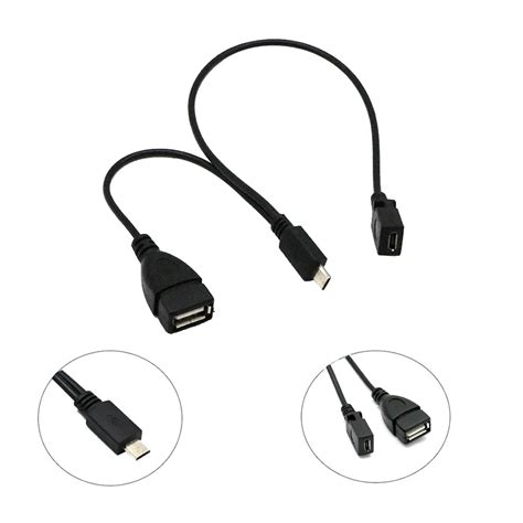 In Micro Usb Hub Male To Female Min Usb Charging Host Otg Adapter Cable Sept In Dvi