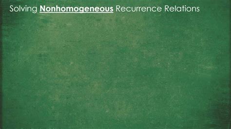 Recursion And Solving Recursion Relations Data Structures And Algorithms Lecture 3 Youtube