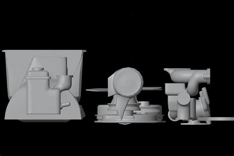 Old Straight Engine Inline Engine Parts Print Ready 3d Model 3d