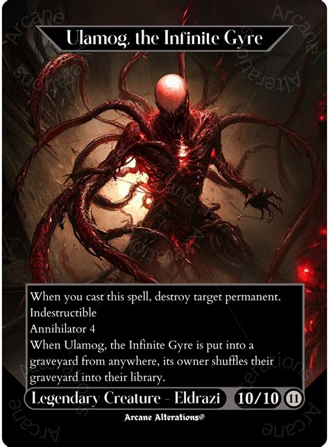 Ulamog The Infinite Gyre Full Art Altered Art Custom Proxy Cards