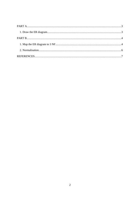 Database Design Er Diagram Normalization And 3nf