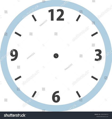 Study Clock Without Numbers Stock Vectors And Vector Art Shutterstock