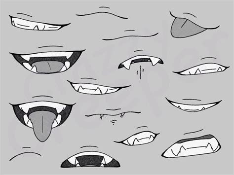 How To Draw A Mouth With Fangs