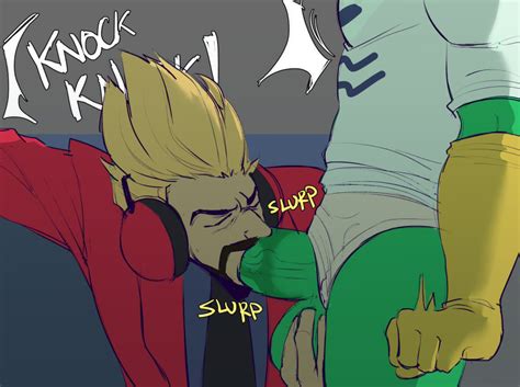 Rule 34 Balls Balls Grab Blowjob Chastisedhorns Closed Eyes Draven