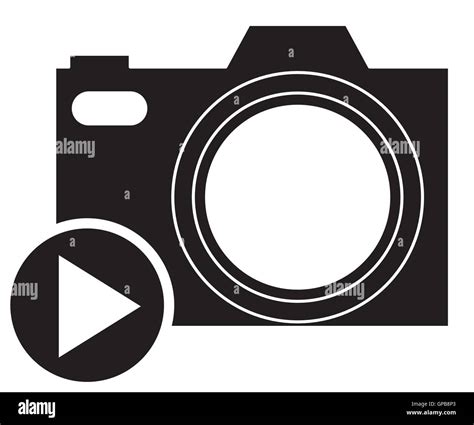 Play Button And Camera Icon Stock Vector Image And Art Alamy