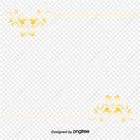 금줄 경계 유럽 벡터황금 라인꽃무늬선 테두리 Png 일러스트 무료 다운로드 Lovepik