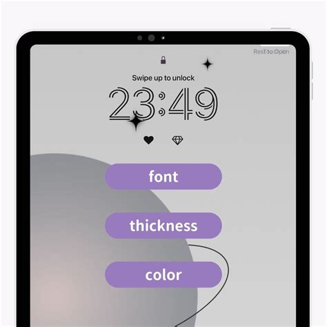 Настройте часы на экране блокировки Ipad Widgetclub
