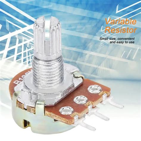 Pcs Lot Variable Resistor Wh B K Linear Pot Adjustable Rotary Potentiometer Variable