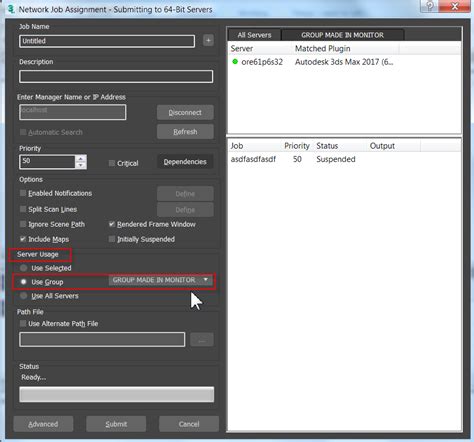 Backburner Network Job Assignment Window Configuration Autodesk Community