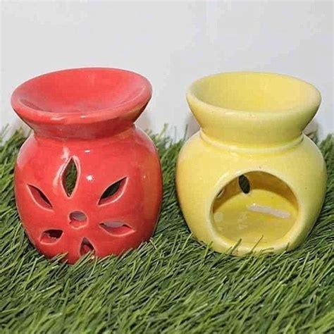 Red Yellow Ceramic Candle Diffuser At ₹ 200piece Ceramic Diffuser In