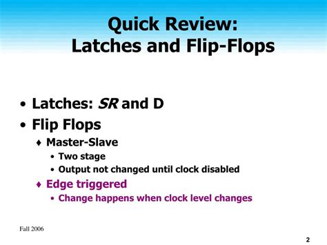 PPT Sequential Circuits II Edge Triggered Flip Flops PowerPoint Presentation ID 550077