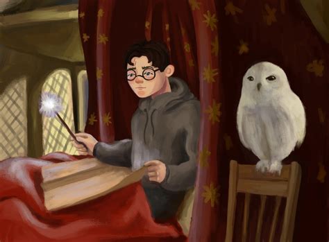 Гарри Поттер в стиле Книжная графика на