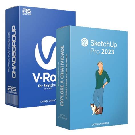 Sketchup Pro 2023 Vray 6 Licença Vitalícia Rocha Softwares