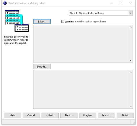 Label Report Help Center