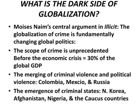Ppt What Is The Dark Side Of Globalization Powerpoint Presentation Free Download Id 4399523
