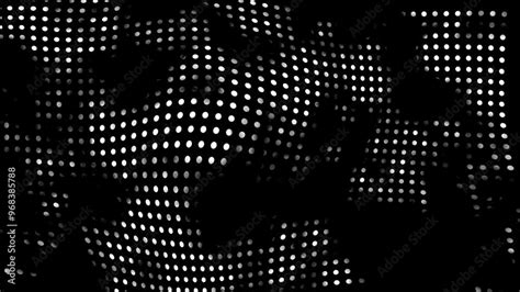 Halftone Dots Technology Background Loop Animation Retro Texture Abstract Motion Backdrop Stock
