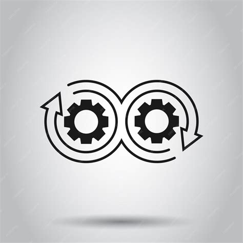 Premium Vector Development Icon In Flat Style Devops Vector Illustration On Isolated