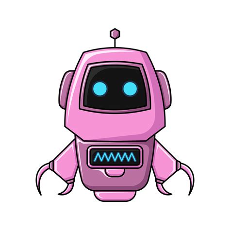 Cute Vector Illustration Robot Pink Design A Modern Illustration Of Robot Design 22032644