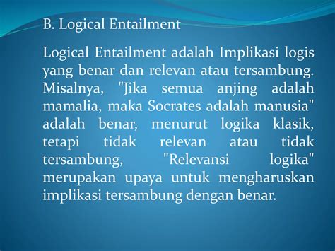 Bab 3 Log If Logical Entailment Pptx