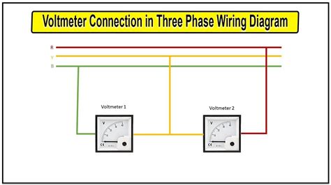 How To Make Voltmeter Connection In Three Phase Wiring Diagram