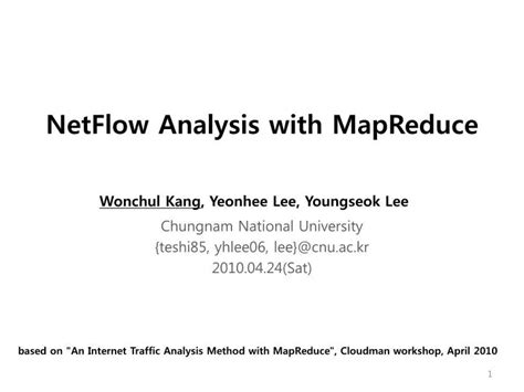 Ppt Netflow Analysis With Mapreduce Powerpoint Presentation Free Download Id 206427