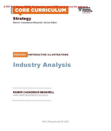 Industry Analysis Pdfepub Version Controses Store