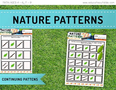 Nature Patterns Continuing Patterns Educate Outside