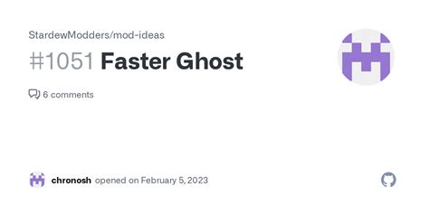 Faster Ghost · Issue 1051 · Stardewmoddersmod Ideas · Github