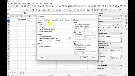 Libreoffice Calc Export Spreadsheet As Pdf Libreofficecalc Libreofficetutorial Spreadsheet