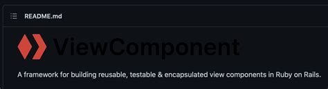viewcomponent logo hard to read in dark mode · issue 1134 · viewcomponent view component · github