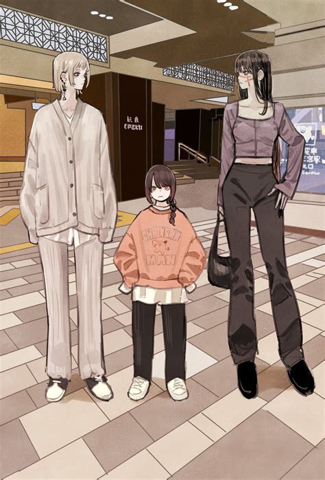 Pochita Yoru Nayuta And Fami Chainsaw Man Drawn By Takeuchi Ryousuke Danbooru